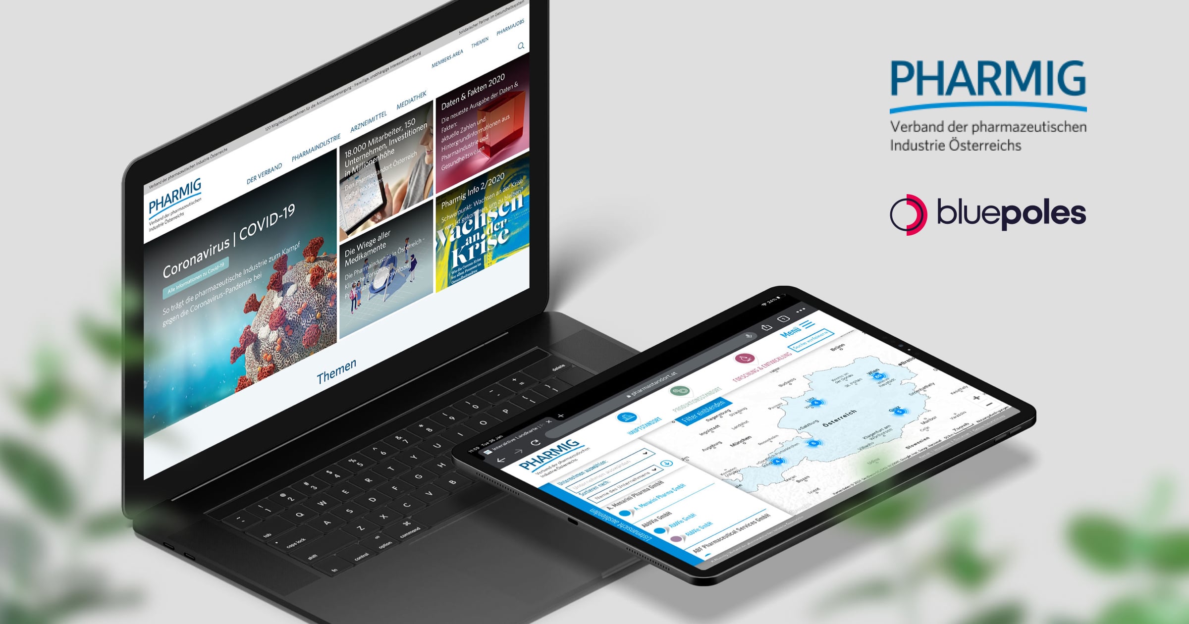 Pharmig | Blue Poles